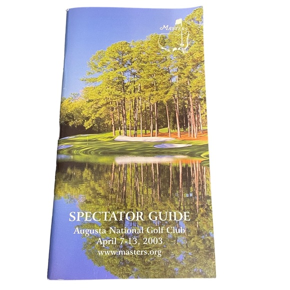 Other | 203 Masters Augusta National Golf Club Spectator Guide | Poshmark